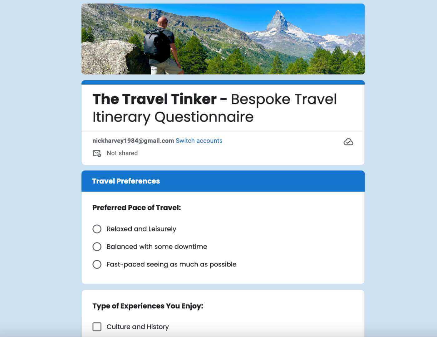 Bespoke Itineraries - The Travel Tinker