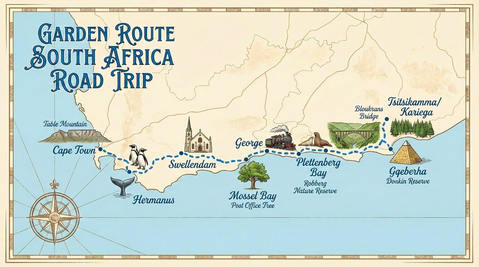 Garden Route South Africa Road Trip + Map: Best Stops for Beaches ...